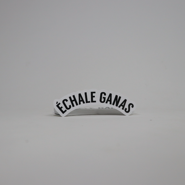 Échale Ganas Curved Sticker – Echale Ganas Apparel
